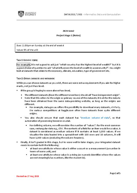 Data1x02 2024 Project Stage 1 Notes Page 1 Of 5 2024 Sem Project