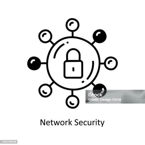 Network Security Doodle Icon Design Illustration Networking Symbol On White Background Eps 10