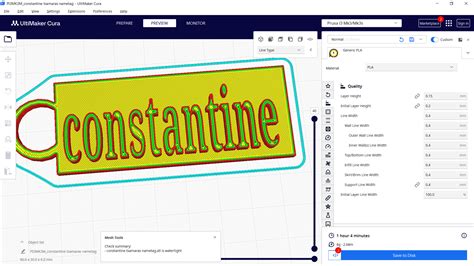 Simple Tinkercad Nametag Failed Issue Ultimaker Cura GitHub