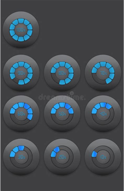 Radial Progress Bar Stock Illustration Illustration Of Business 74660539