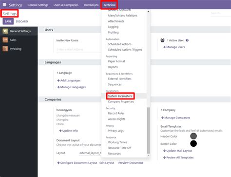 How To Add System Parameters To Odoo · Gitbook
