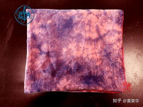 植物染 希赛尔桑蚕丝交织缎云染橘红蓝双色丝巾二款 知乎