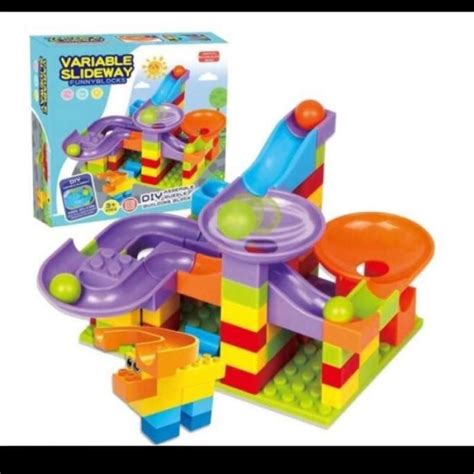 Promo Mainan Edukasi Anak Duplo Blocks Variable Slide Way Marble