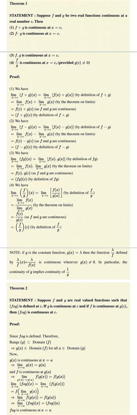 Theorem 12 Continuity And Differentiability