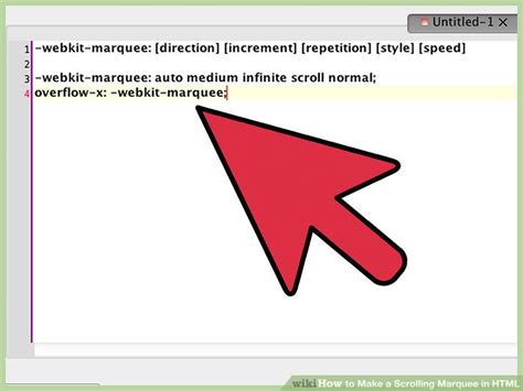 How To Make A Scrolling Marquee In Html With Pictures Wikihow
