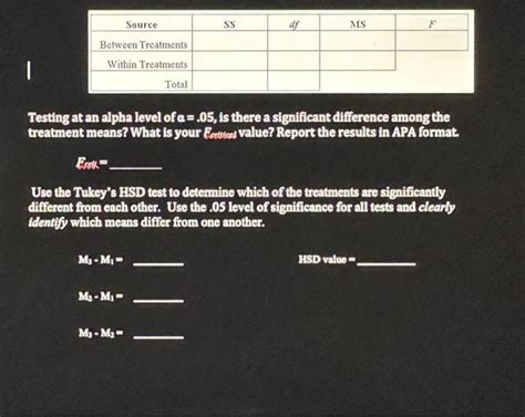 Solved Testing at an alpha level of α 05 is there a Chegg com