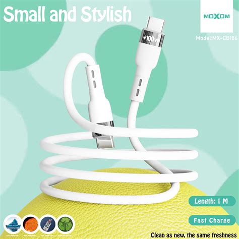 W Silicone Data Cable TYPE C TO TYPE C