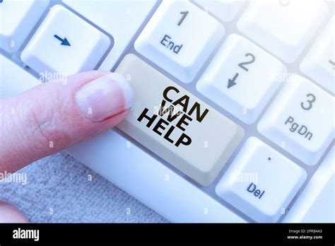 Sign Displaying Can We Help Business Idea Offering Assistance Support Expert Advice For Your