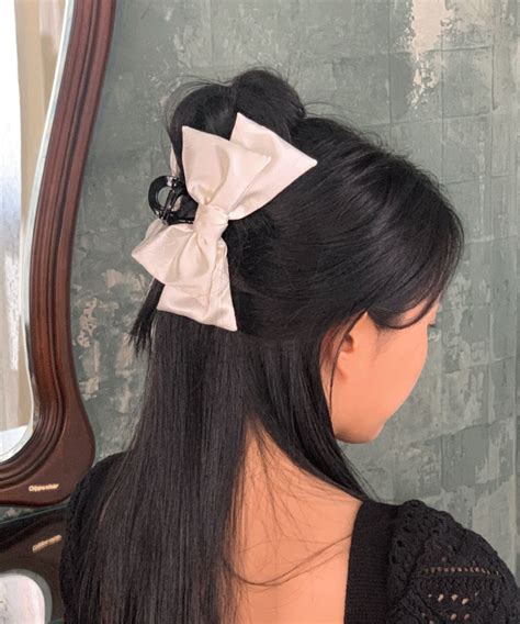 [자체제작 한복리본핀] 한복원단으로만든 가볍고 풍성한 리본핀 에이블리