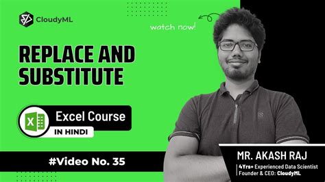 V 35 Replace And Substitute Complete Excelhindi Youtube