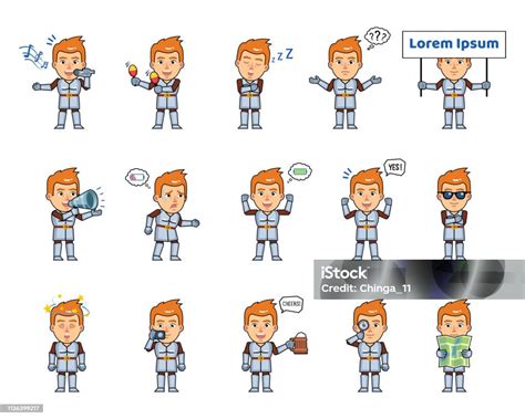 다양 한 행동 감정을 보여주는 중세 나이트 캐릭터의 집합입니다 재미 기사 독서 지도 배너 맥주 잔을 들고 사진을 찍고 축 하 하