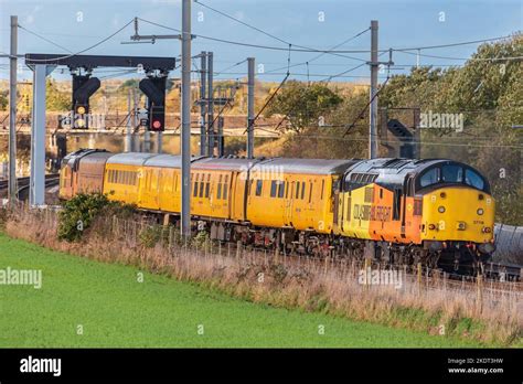 A Pair Of English Electric Type 3s Working A Network Rail Test Train Bound For Carlisle In