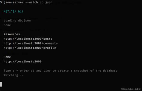 使用json Server 模拟 服务端通信json Server模拟服务端 Csdn博客