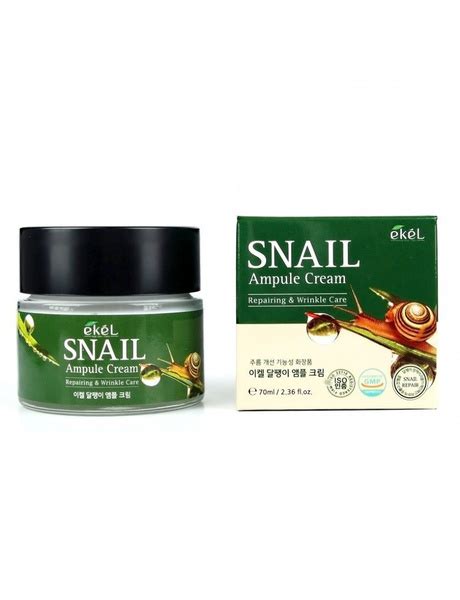 Крем для лица EKEL Snail Ampule Ампульный с муцином улитки ...