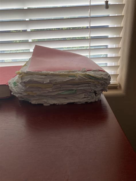 This Is The Folder I Use For Every Class And I Have Never Emptied It Out This Year Rhighschool