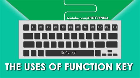 The Uses Of Function Key F1 To F12 Youtube