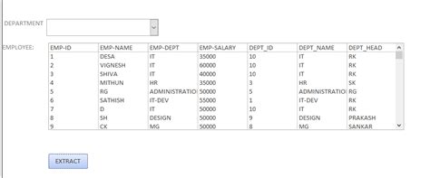 vba how to display the data or table in database in mysql as editable