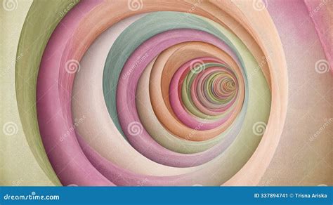 A Swirling Pattern Of Soft Pastel Colors Creating A Hypnotic Abstract Visual Effect Stock Image