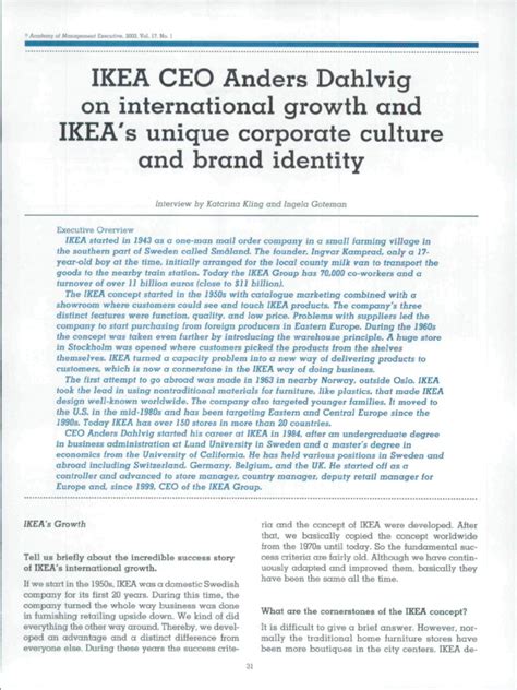 6 Ikea Pdf Brand Leadership