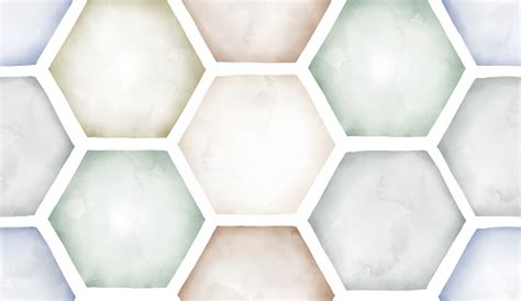 수채화 기하학적 허니콤 매끄러운 패턴 파스텔 컬러 벽지 육각형에 대한 스톡 벡터 아트 및 기타 이미지 육각형 타일 개념