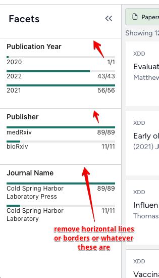 [task] Small Facets Panel Style Tweaks · Issue 669 · Darpa Askem Terarium · Github