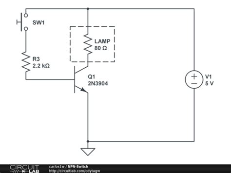 NPN Switch CircuitLab