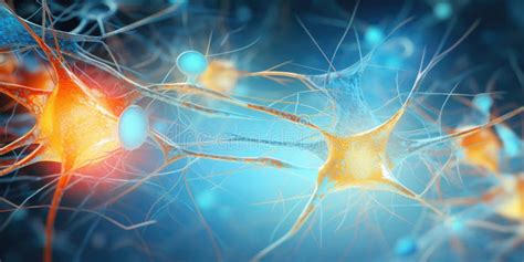 Abstract Neuronal Network Concept Stock Illustration Illustration Of Healthcare Glowing