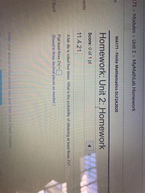 solved 171 modules unit 2 mymathlab homework ma171