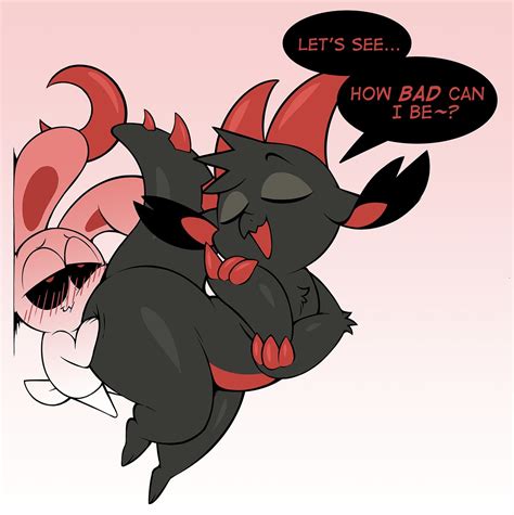 Rule 34 Accurate Art Style Anthro Black Body Blush Chikn Nuggit Demon