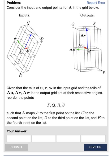 Solved Problem Report Error Consider The Input And Output