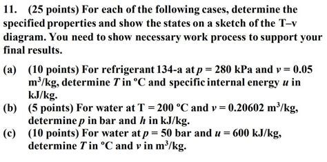 Solved Points For Each Of The Following Cases Chegg