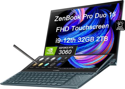 Amazon.com: ASUS ZenBook Pro Duo 15 UX582 15.6" FHD OLED Touchscreen ...