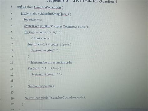 Solved Look At The Code In Appendix A A What Does It Do Chegg Com