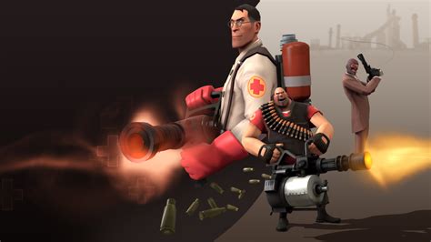 Tf2 Loading Screen With Red Medic Heavy And Spy Team Fortress 2 Tf2 Photo 38785692 Fanpop