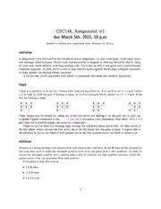 Csc Assignment Csc Assignment Due March Th