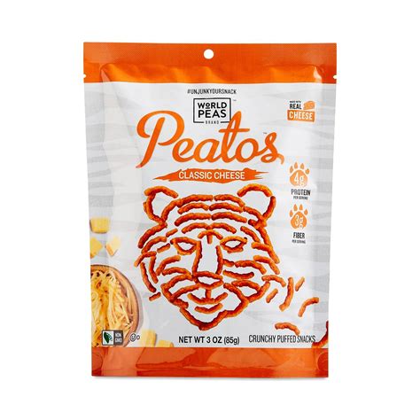 Peatos Crunchy Puffs Classic Cheese Thrive Market