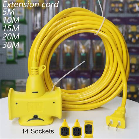 Extension Cord Socket Long Plug In Strip Electric Vehicle Charging