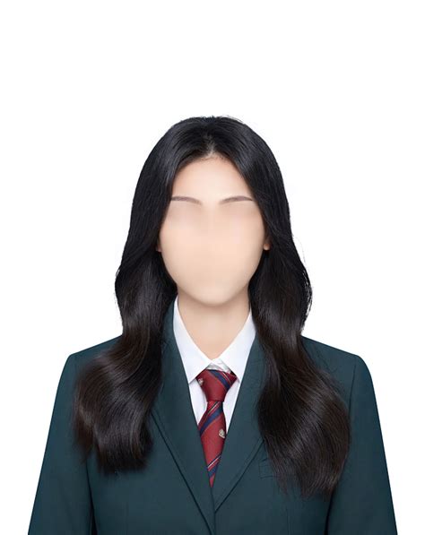 证件照 女生 长发