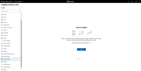 System Insights Overview Microsoft Learn