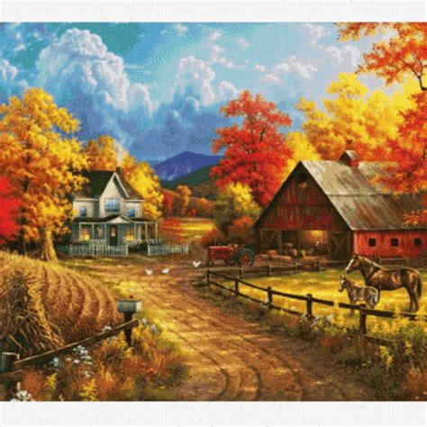 Схема вышивки «Осень №2630445 Вышивка крестом