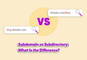 Difference Between Subdomain And Subdirectory And It S Impact On Seo
