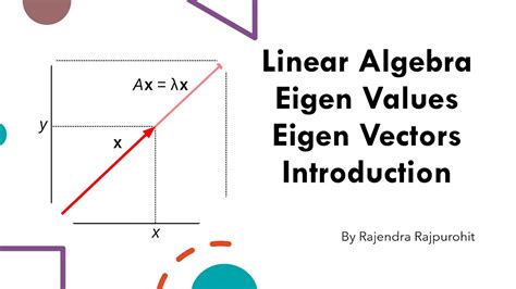 Eigen Values Eigen Vectors Linear Algebra Lecture 13 Youtube