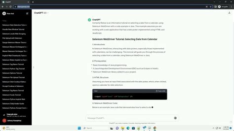 Code To Select Date From Calendar In Selenium Webdriver Youtube