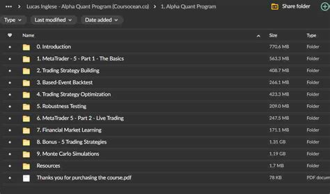 Lucas Inglese â€“ Alpha Quant Program Coursocean