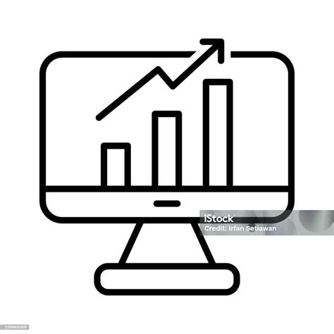 Data Chart Icon Stock Illustration Download Image Now Analyzing Arrow Symbol Bar Graph