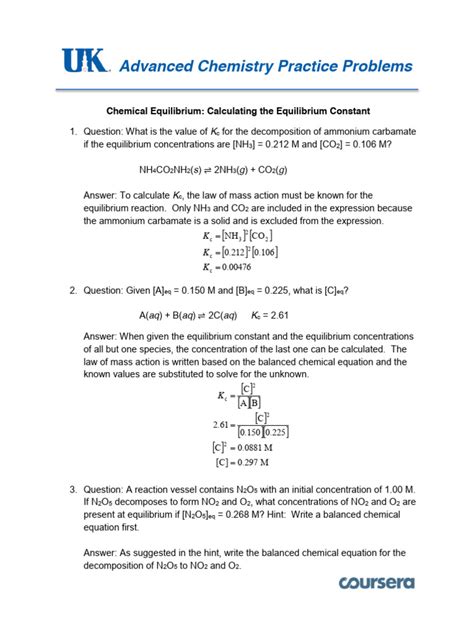 Chemical Equilibrium Part 2 Solutions Pdf Chemical Equilibrium Chemical Reactions
