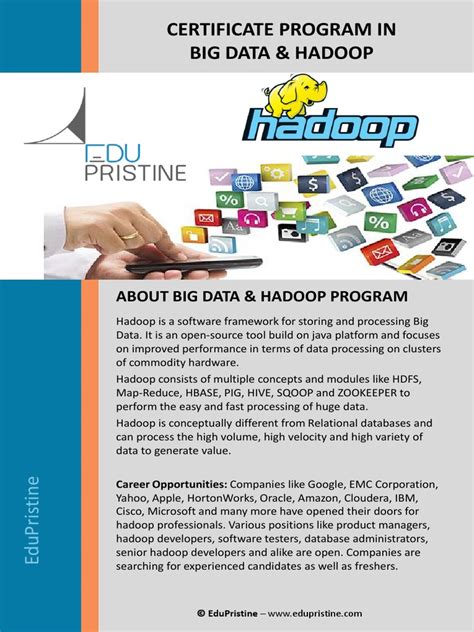 Big Data Hadoop Brochure Pdf Apache Hadoop Big Data