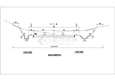 路基标准横断面图1CAD 土木在线
