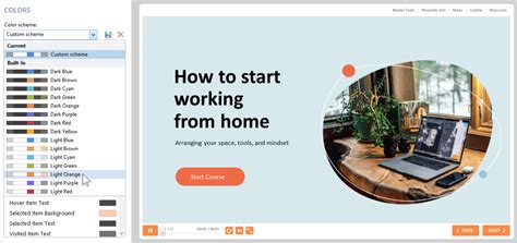 Customizing Color Scheme