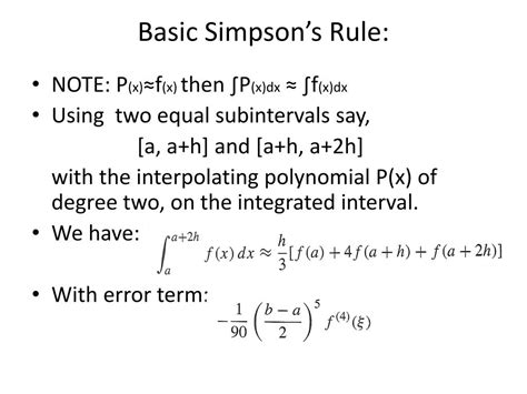 PPT Simpsons Rule PowerPoint Presentation Free Download ID